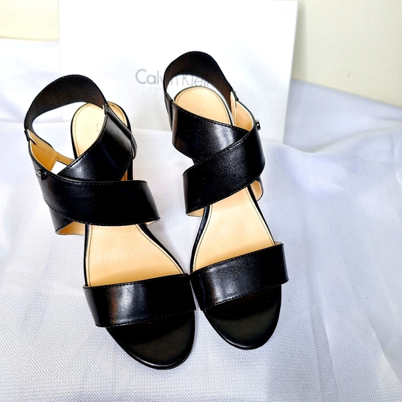 Calvin Klein | Shoes | Nwb Calvin Klein The Kandy Black Leather Wrap ...